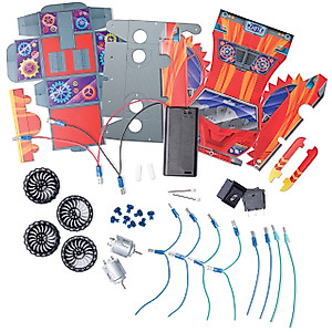 KLUTZ Wired Remote Race Car: Maker Lab STEM Kit, 9.8" x 2.5" x 11.8"