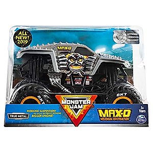 Monster Jam Official Max D Monster Truck, Die-Cast Vehicle 1:24 Scale