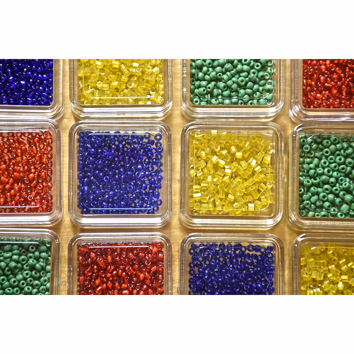 SE 12 Stackable Square Plastic Containers - 8741BB