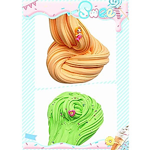 Butter Slime Kit 9pack for Party Favors, Scented, Soft and Non-Sticky, Birthday Gifts for Girl Boys, Stress Relief Slime Bulk for Easter Egg Basket fillings Christmas Stocking Stuffers