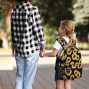 TropicalLife Backpack for School, Sunflower Backpacks with Laptop Compartment for Boys Girls Adults Teens, Lightweight Travel Bookbag for Middle School College High School Students