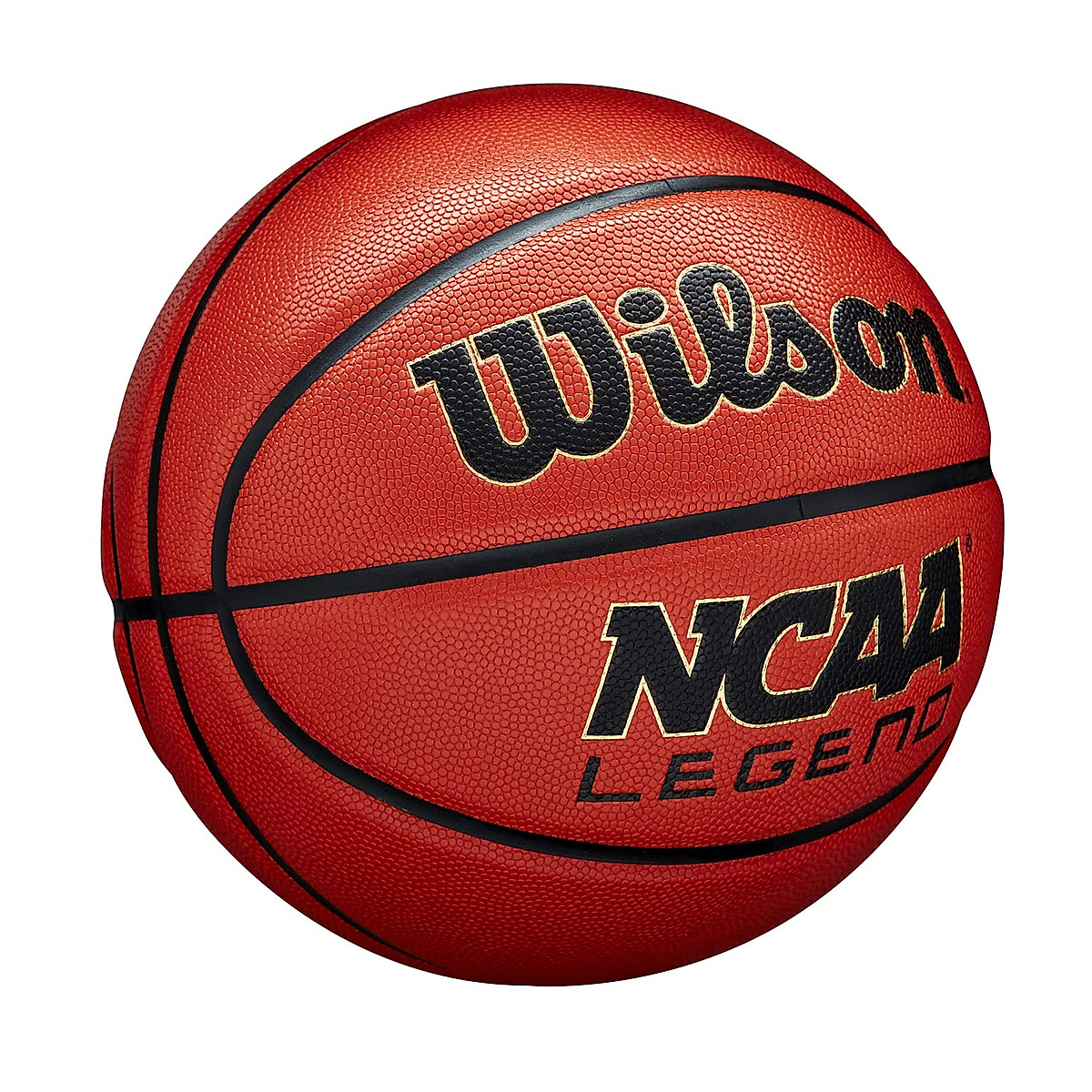 Wilson NCAA Legend Basketball - Size 5 - 27.5", Orange/Black