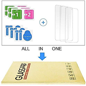 Phone Case for TCL 10 Pro (6.47"), with [1 x Tempered Glass Protective Film], KJYF Clear Soft TPU Shell Ultra-Thin [Anti-Scratch] [Anti-Yellow] Case for TCL 10 Pro - Transparent