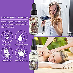 NP NATURES PHILOSOPHY Forget me not Rose Multi Use Body Oil 2 Pack Natural and Organic Essential Oil for Face, Body, Nails Care and Massage - 30ML