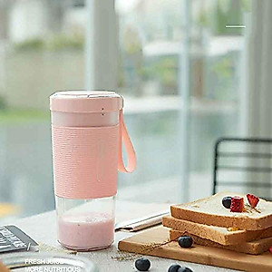 Mini Juicer Electric USB Smoothie Blender Fruit Fast Food Processor Portable Blender Electric Juicer (Color : Blue) (White)