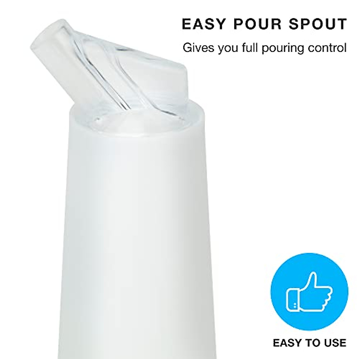 Cocktailor 32 FL OZ. Colorful Juice Pouring Spout Bottle | Plastic Barware for Bars & Event | 7 Count - 1 Bottle per Color