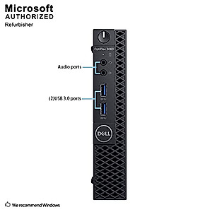 Dell OP3060MFFXKF5K OptiPlex 3060 XKF5K Micro PC with Intel Core i5-8500T 2.1 GHz Hexa-core, 8GB RAM, 256GB SSD, Windows 10 Pro 64-bit (Renewed)
