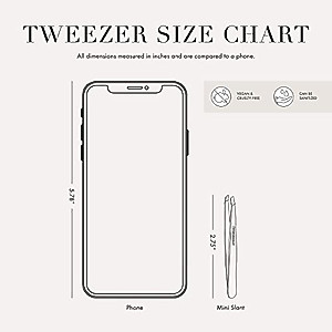 Tweezerman Mini Slant Tweezer - Tweezers for Eyebrows, Travel Tweezers for Eyebrows, Facial Hair, Ingrown Hair (Neon Pink)