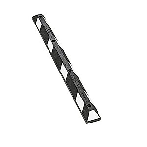 Park-It Recycled Rubber Parking Stop 4'X6"X4" Black/White