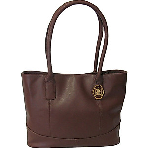 Casual Leather Handbag - Brown (#1827-2)