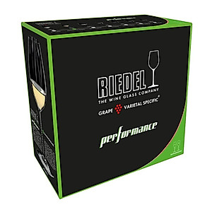 Riedel Performance Pinot Noir Wine Glass (2-Pack) Bundle with Large Microfiber Polishing Cloth and Wine Pourer (4 Items)