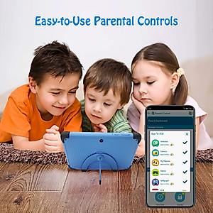 CWOWDEFU Kids Tablet 7 Inch,Android WiFi Tablet for Children,IPS HD Screen,2GB RAM 32GB ROM TF Up to 128GB,2MP+5MP,Parental Control,Kid-Proof Case with Stand,Blue