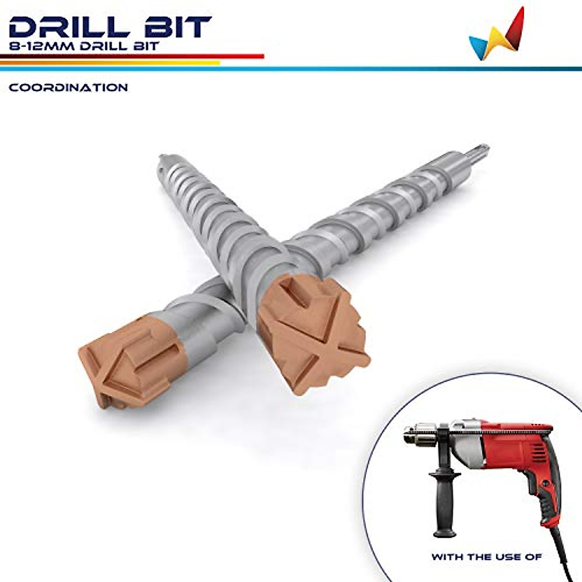 Windscreen4less 1-3/8’’ SDS Plus Hammer Drill Bit for Concrete Cement Rotary Masonry Hammer
