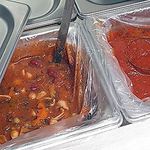 DayMark Safety Systems-IT110214 Steam Pan Liner, 18" x 14", for Use in 1/3 and 1/4 Size Pans (Pack of 250),Clear