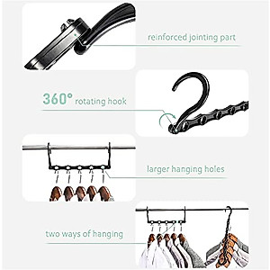 Closet Organizers and Storage,12 Pack Sturdy Closet Organizer,Upgraded Closet Storage Space Saving Hangers,College Dorm Room Essentials,Multi Collapsible Hangers for Heavy Clothes, Shirts, Pants