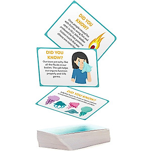 Lunch Box Notes for Kids – Pack of 60 Educational Lunch Box Notes - Lunch Notes Learning Flash Cards Kindergarten or School - School Lunch Accessories for Kids - Fun Facts Series 3