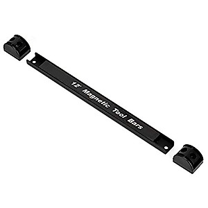 Magnetic Tool Holder 12 Inch 4 Pack Heavy Duty Magnet Tool Bar Strip Rack Wall Mount Black