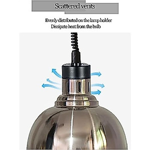 LINKANRUO 2 Pieces Professional Food Warmer, Commercial Buffet Heat Lamp, Catering Supplies, Keep Food Warm Equipment, Heat Pendant Light for Restaurant Home Cafeteria Use, Adjustable Height is 65-170
