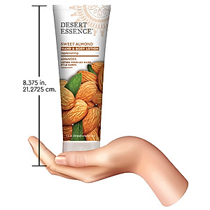 Desert Essence Hand and Body Lotion, Sweet Almond, 8 oz