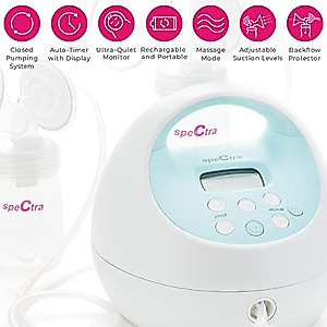 Spectra - S1 Plus Electric Breast Milk Pump with Tote Bag, Breast Milk Bottles and Cooler for Baby Feeding