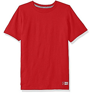 Russell Athletic Big Boy's Essential Short Sleeve Tee Shirt, True RED, XL