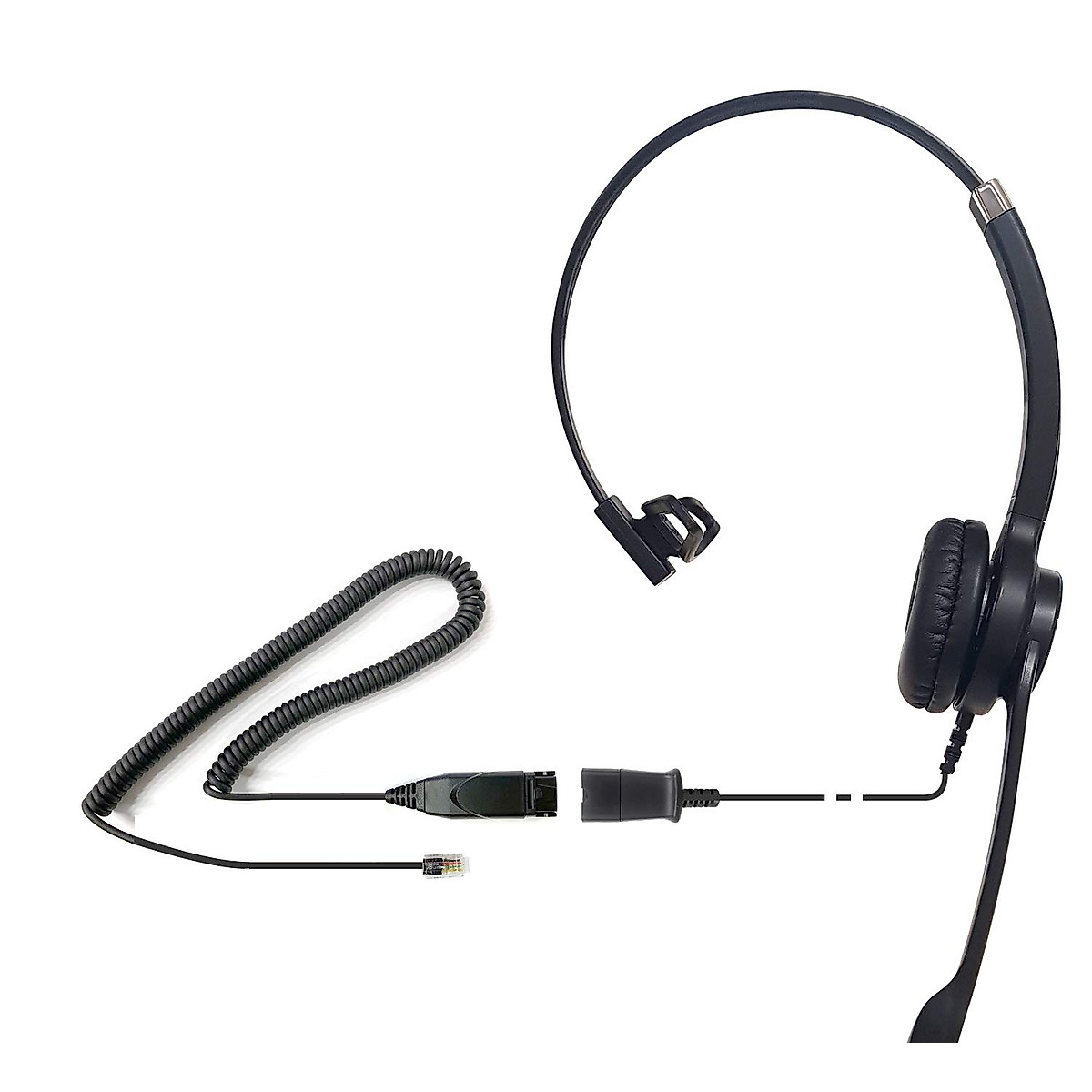 IPD IPH-255 Phone Headset with Noise cancelling Microphone for Office and call center-Compatible with Avaya 1608 1616 9601 9608 9611 9611G 9620 9621 9630 9631 9640 9641 9650 9670 J139 J159 J169 J179
