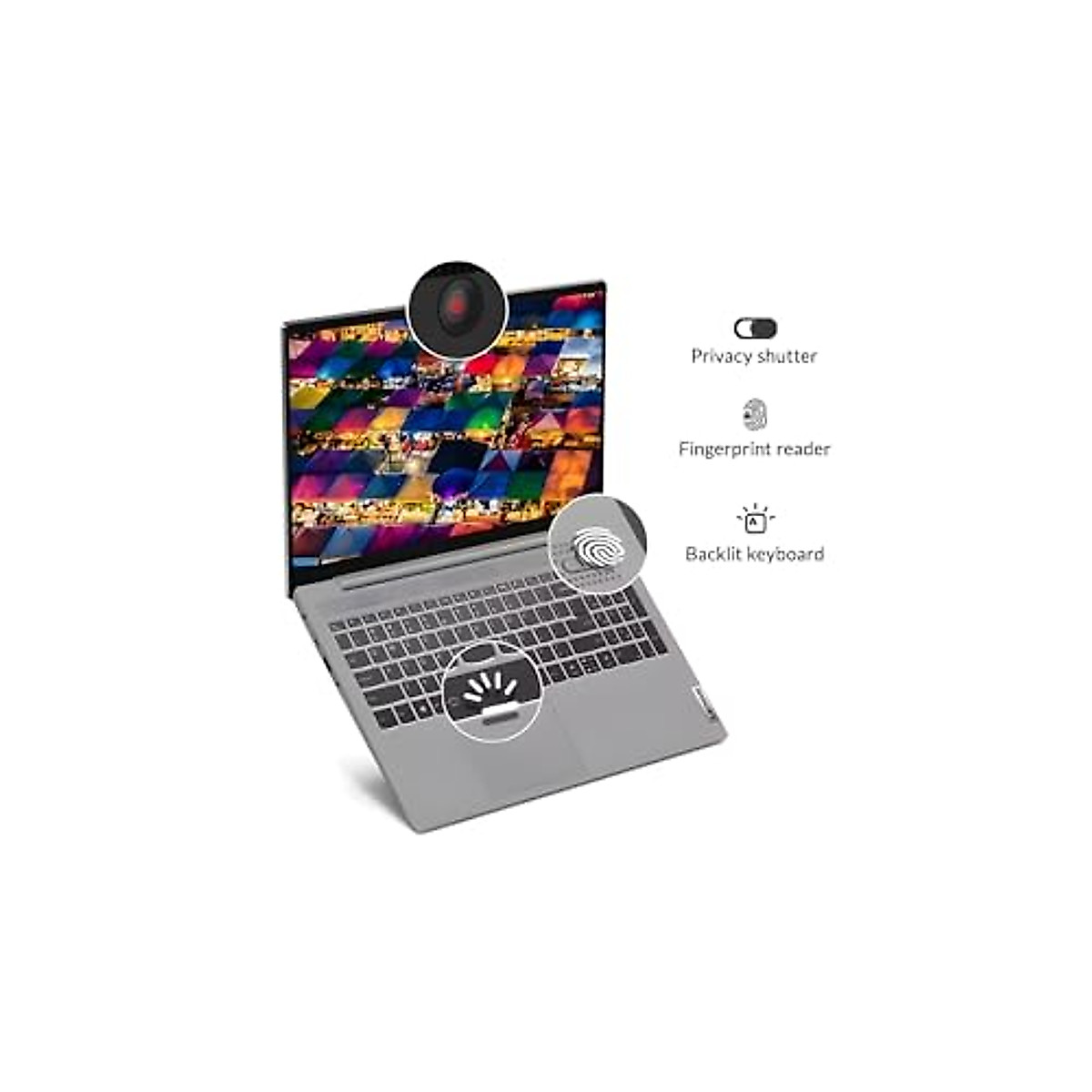 Lenovo Flex 5 Laptop, 14.0" FHD Touch Display, AMD Ryzen 7 5700U, AMD Radeon Graphics, Backlit Keyboard, Fingerprint Reader, Long Battery Life, Windows 11 (16GB RAM | 1TB PCIe SSD)