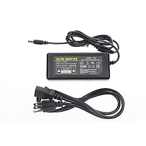 NOYITO 15V 4A AC to DC Adapter 60W 120V 100-240V 50 60 Hz to 15V Power Supply Charger Transformer 5.5 x 2.5 2.1mm Interface (15V 4A)