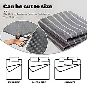 Mattress Underlay Under Mattress Pad with Breathable Meshfiber Cuttable Under Mattress Ventilation Aire-Flow Mattress Underlay for RV Bed Camper Boat （118.1 * 39.3in）