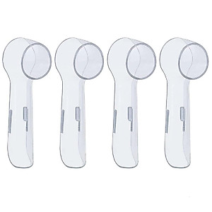 Oral B Compatible Replacement Brush Head Protection Cover Caps- 4 Pk – Keep Your Electric Toothbrush Heads Dust & Germ Free- Great for Travel & Everyday Use- Case Contributes to Sanitary Health