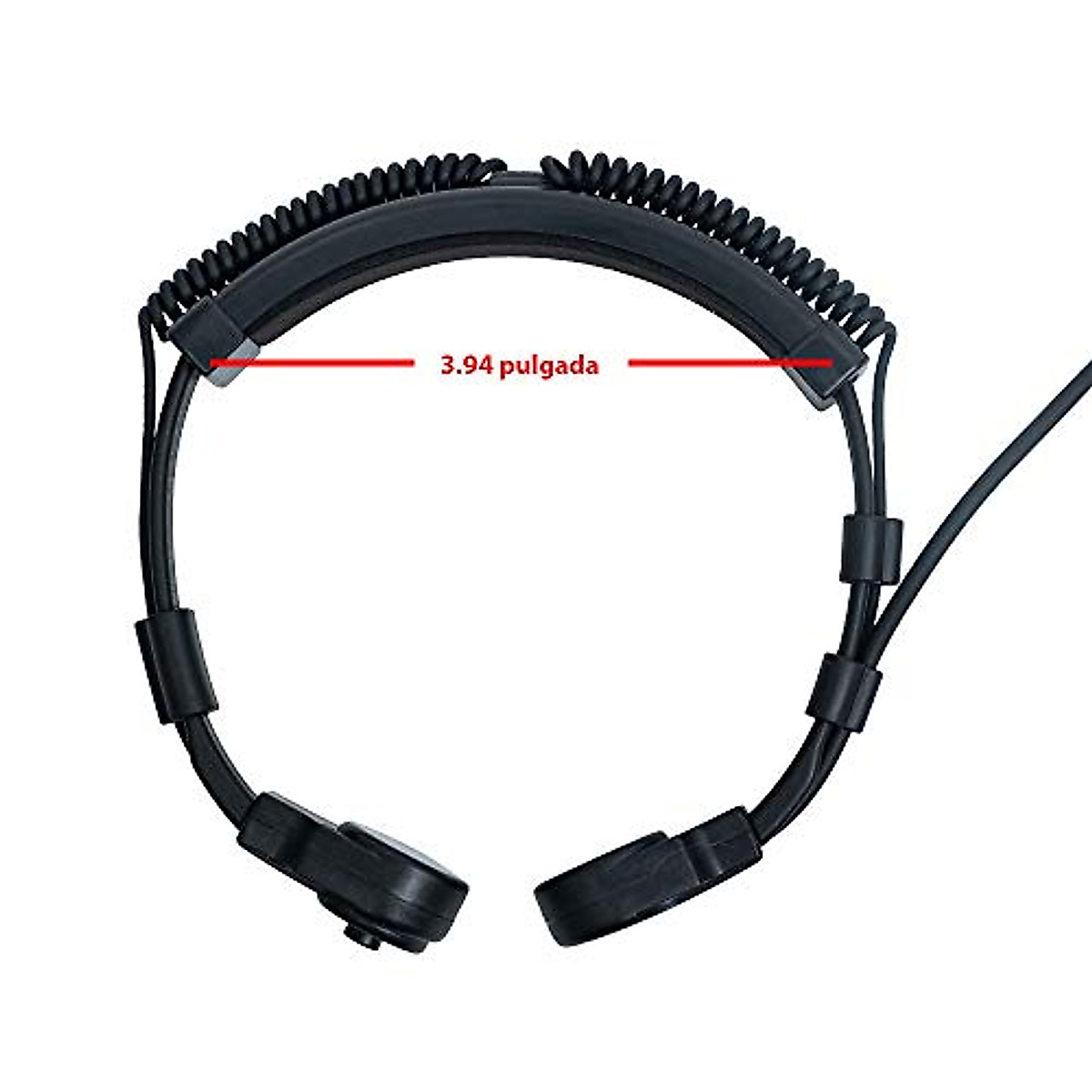Caroo Tactical Throat Mic Headset Earpiece with U94 Tactical PTT Compatible for Baofeng UV-5R BF-888S BF-F8HP BF-F9 UV-82 UV-82HP UV-82C earpiece for Kenwood Walkie Talkies 2 Way Radio