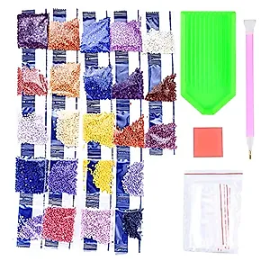 DIY 5D Diamond Art Painting Kit Cartoon Cross Stitch Diamond Art Painting Picture Kit Canvas Diamond Rhinestone Crystal Cross Stitch Embroidery Picture Adult Home Decor Wall Decor (battle angel)