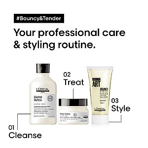 L'Oreal Professionnel Bouncy & Tender | Adds Frizz Resistance and Softness | Curl Defining Gel | Provides Light Hold | For All Hair Types