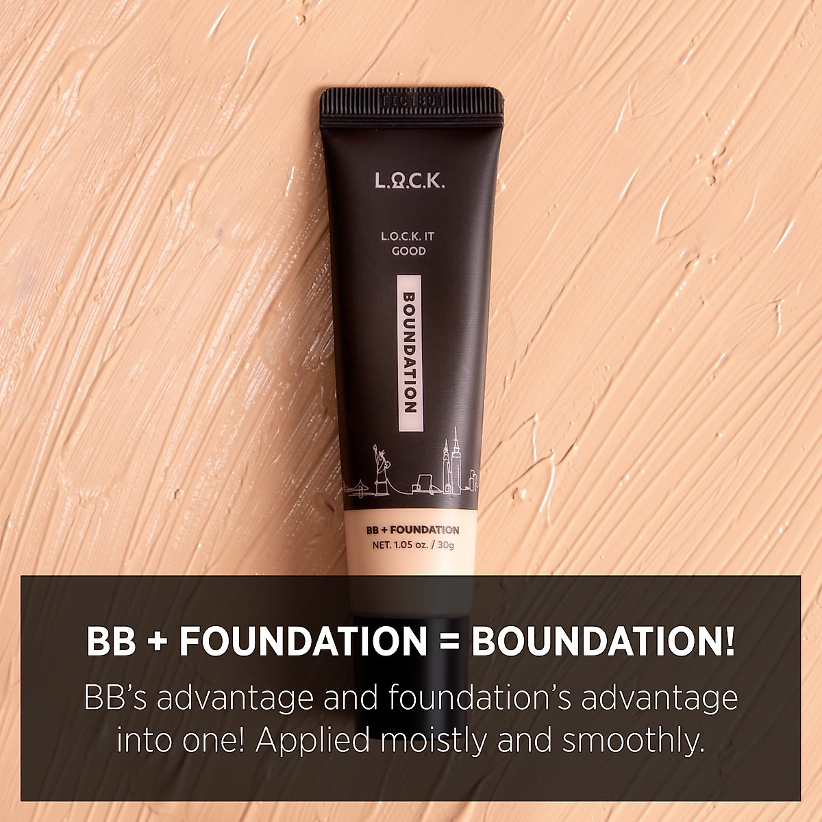 L.O.C.K. Boundation #4 Light Buff + Makeup Setting Finish spray Long Lasting makeup
