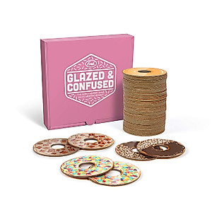 Genuine Fred Glazed and Confused, Donut Memory Game, Include 48 Donuts with 24 toppings to Pair. Great Family Game for Kids & Adults. Fun Gift for Kids. Memory and Matching Game for Kids 5+