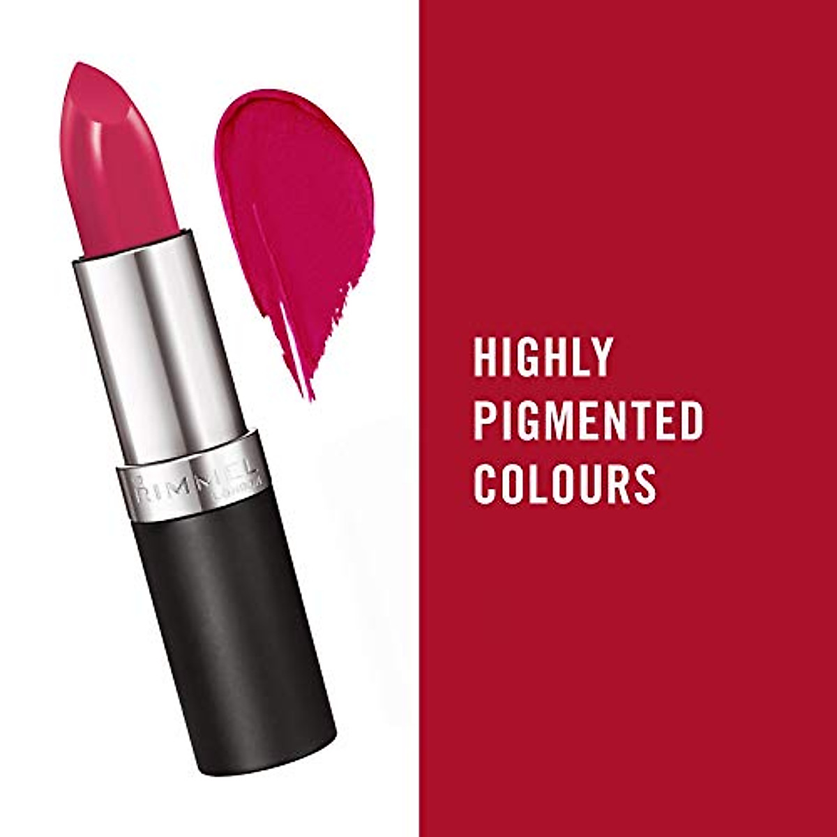 Rimmel Lasting Finish Lipstick by Kate - Up to 8 Hours of Intense Lip Color with Color Protect Technology and Exclusive Black Diamond Complex - 005, .14oz
