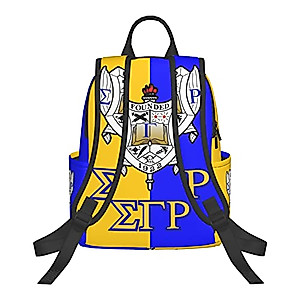 Sigma Gamma Rho Laptop Backpack, Lightweight Multifunctional College Laptop School Bag Sister Backpack Gift
