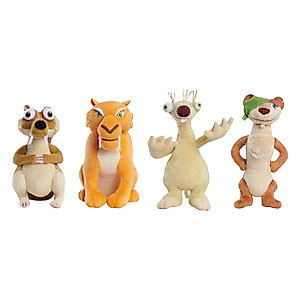 Just Play The Ice Age Adventures of Buck Wild Collector 4-Piece Small Plushie Stuffed Animal Set, Kids Toys for Ages 3 Up, Amazon Exclusive