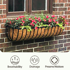 GreatBuddy Coco Liner Roll 120x12 Inch, Natural Coconut Liners for Planters, Thick Coco Fiber Mat for Hanging Basket, Animal Mats and More,Easy to Cut