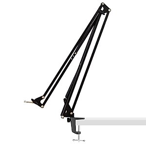 Blue Yeti X Mic Stand with Pop Filter - Microphone Boom Arm Stand with Flocked Foam Windscreen for Blue Yeti X Microphone by YOUSHARES (18.5in+20in)