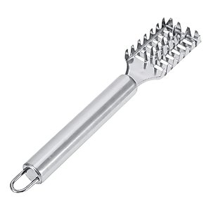 Fish Scale Remover Fish cleaner, Stainless Steel Handle Fish Scraping Scale Shaver Fish Tool Fishing Scales Machine Kitchen Fish Tool for Indoor and Outdoor