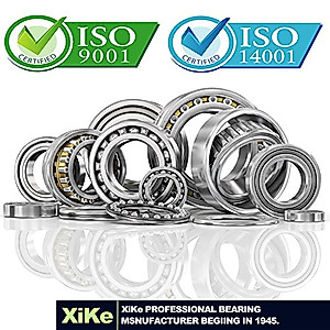 XiKe 2 Set Fits for 1'' Axles Trailer Wheel Hub Bearings Kit, L44643/L44610 and 12192TB Seal OD 1.980'', Dust Cover and Cotter Pin, Rotary Quiet High Speed and Durable.