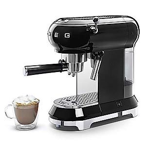 Smeg Espresso Machine, 1 liters, Black ECF01 BLUS