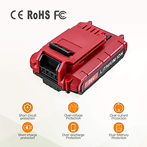 3.0Ah PCC685L Lithium Ion Battery Compatible with Porter Cable 20V Battery with Charger for PCC685L PCC680L PCC682L PCC685LP PCC692L PCC681L Cordless Power Tools Battery
