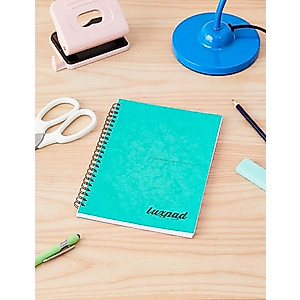 Luxpad 120 Page A5 FSC Wirebound Notebook with Durable Pressboard Covers [Assorted Pack of 10]