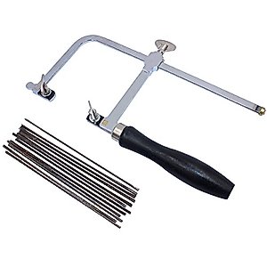 NIUPIKA Jeweler's Saw Frame Adjustable with 144 Blades Professional Jewelry Making Kit