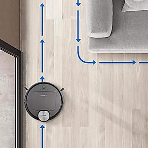 Ecovacs Deebot R95 Robotic Vacuum with the Latest Mapping Technology, Perfect for Bare Floors and Carpets, and Homes with Pets, Wifi Enabled, Compatible with Alexa