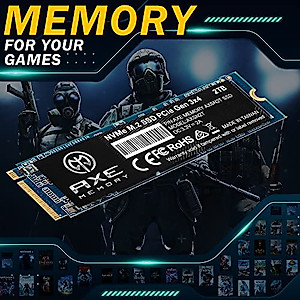 AXE MEMORY 2TB NVMe M.2 2280 PCIe Gen 3x4 Internal SSD Solid State Drive (SSD)