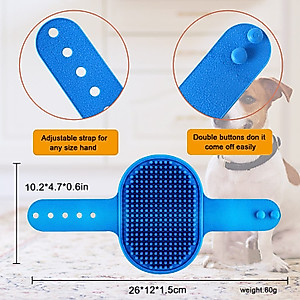 Groom Tool Attachments Brush with Trigger Lock & 24in Extension Vacuum Hose,Pet Dog Grooming Brush Compatible with Dyson V7 V8 V10 V11 V12 V15 Vacuum-4Pcs