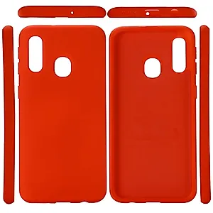 Case for Samsung Galaxy A40, Liquid Silicone Protective Phone Case for Samsung Galaxy A40, Slim Thin Soft Shockproof Cover for Samsung Galaxy A40 Silicone Case Red